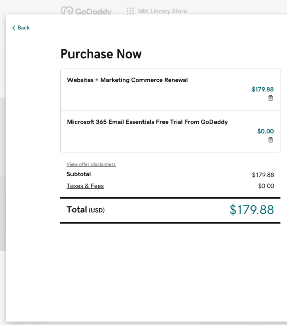 Using The GoDaddy Online Store Builder – MK Library