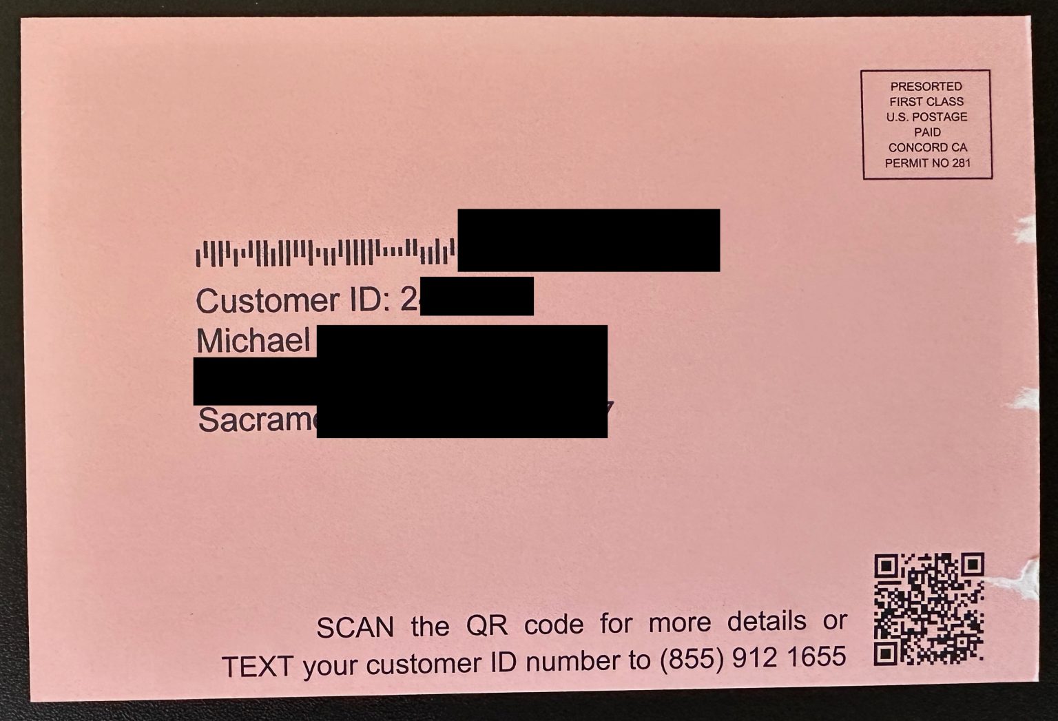 Notice Of Parcel On Hold Scam Postcard – MK Library