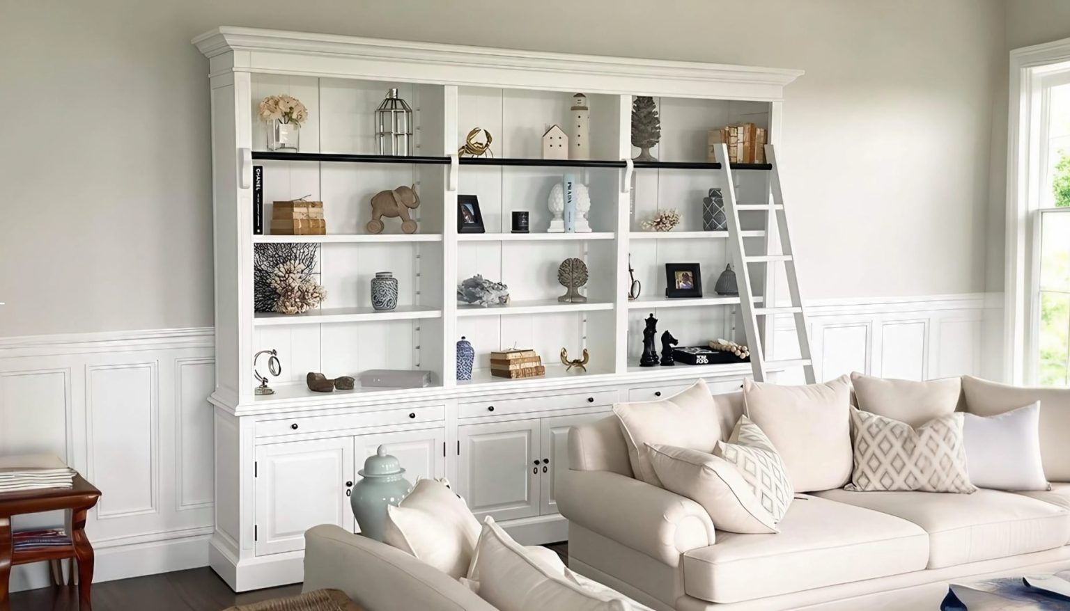 Stylish Storage Solutions: Hamptons Style Bookcases For Every Room – MK ...